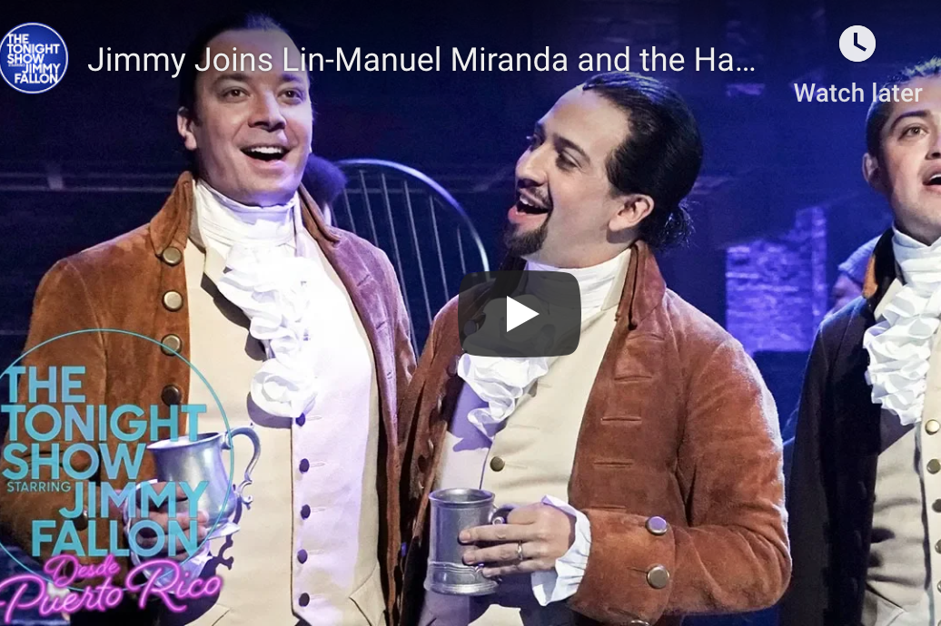 WATCH: #HamiltonHumpDay - Jimmy Fallon joins the Puerto Rico cast of Hamilton for "The Story of ...